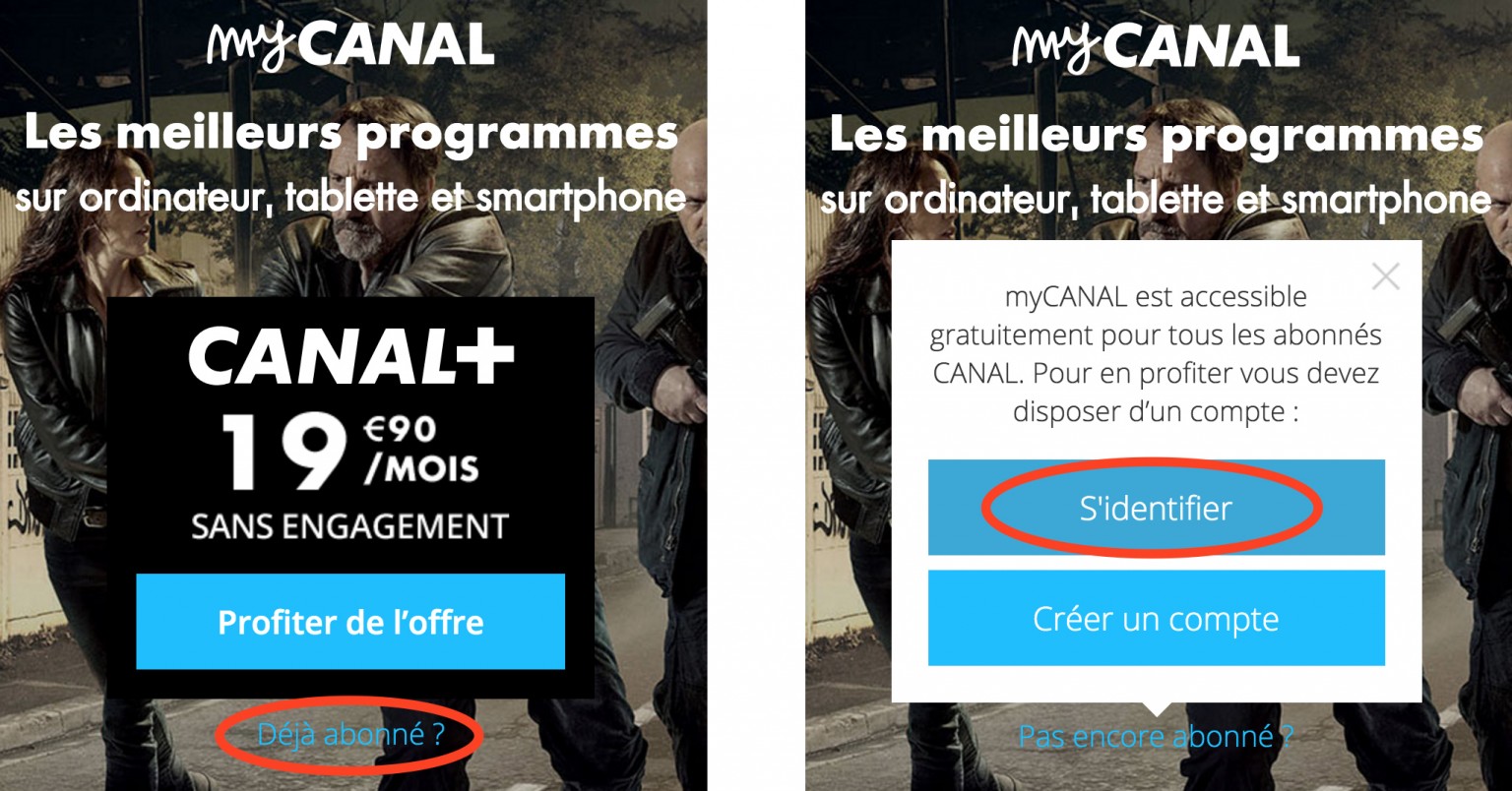 Laccès à Mycanal Fr Activé Pour Les Abonnés Free